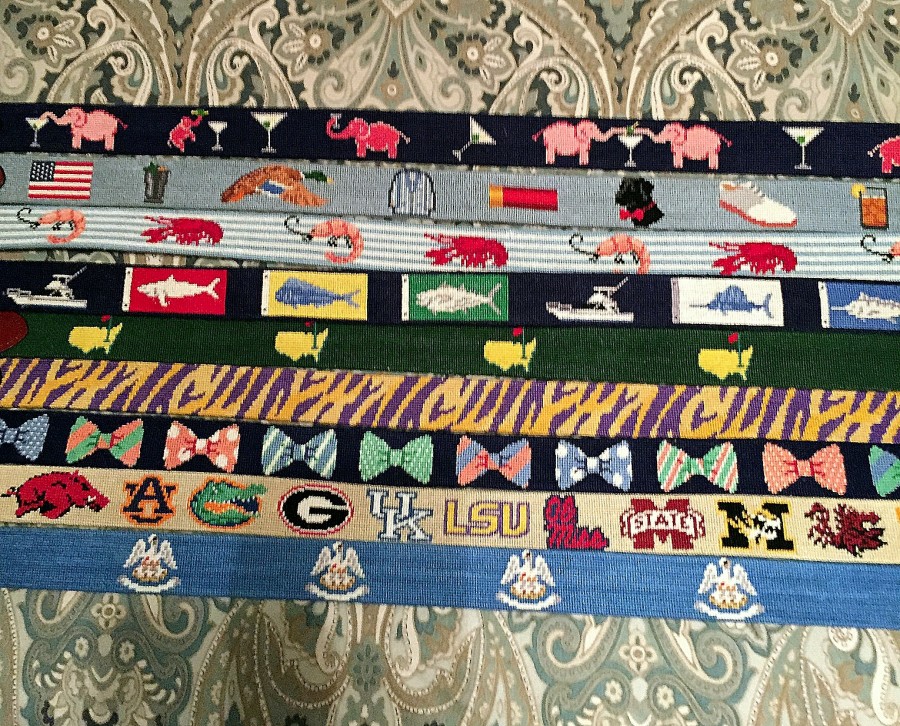 The Custom Needlepoint Belt Option | Red Clay Soul